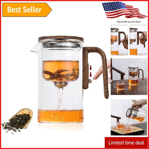 Magical 20.29oz Glass Tea Pot - Innovative Strainer & Heat-Resistant ...