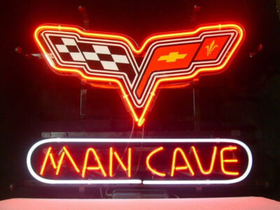Man Cave Logo 20"x16" Neon Sign Light Lamp With Dimmer | eBay