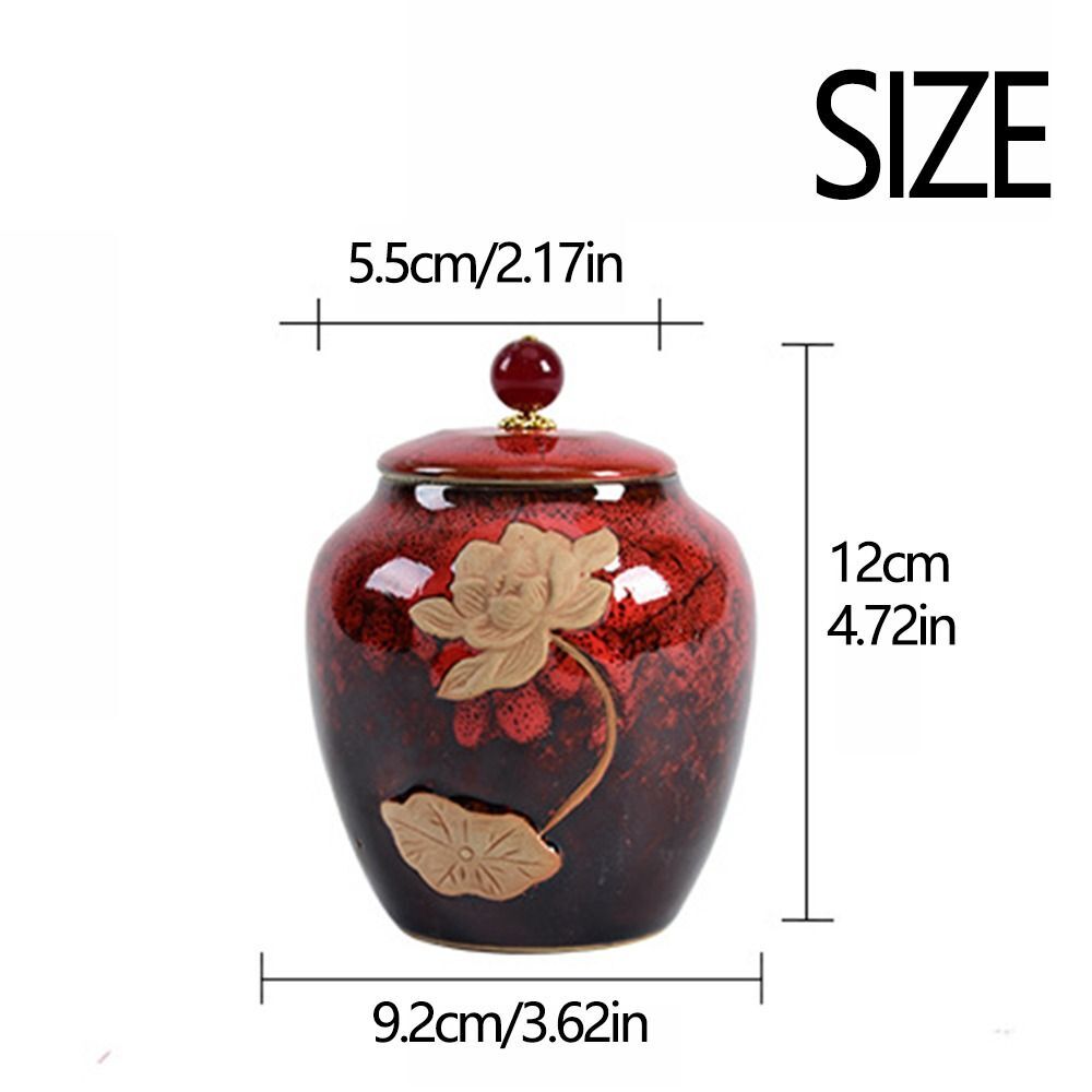 Vintage Tea Jar Ceramic Food Storage Container Coffee Canisters Home ...