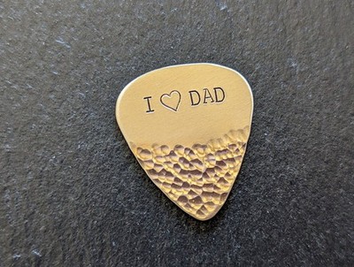 Father's Day Bronze Guitar Pick - playable bronze guitar pick | eBay