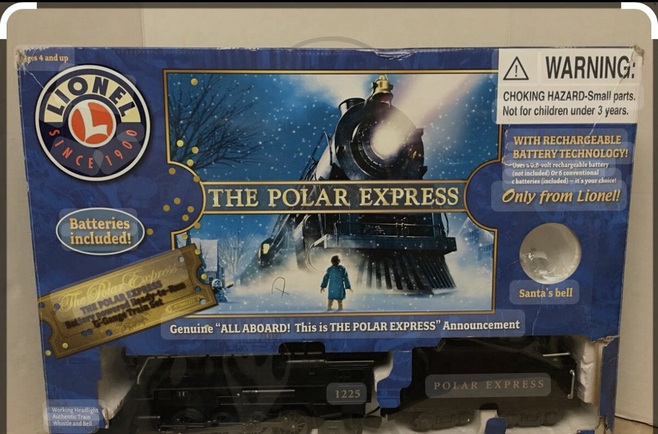 Lionel Polar Express G Gauge Train Set Battery Power RC Large Scale 7 ...