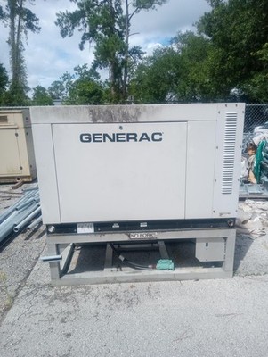 30KW Generac 0051911 120/240 125A 1PH Nat Gas LP Generator 428 Hrs ...