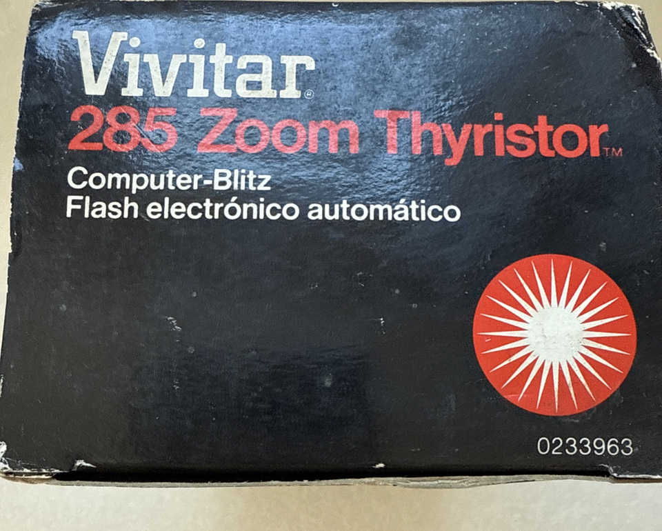 Vintage VIVITAR 285 Zoom Vari-Power Thyristor Flash Unit w/Box | eBay