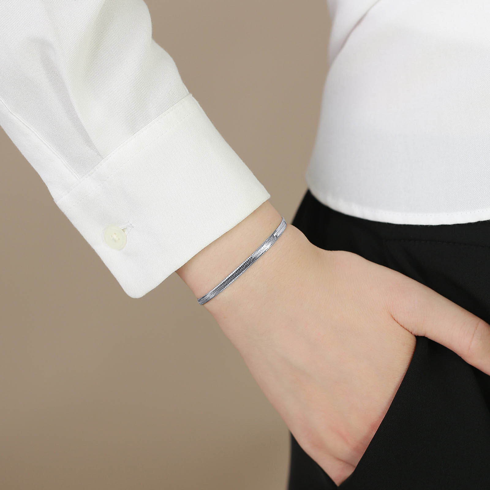 18K Gold/Silver Bangles 2/3.2/4/6mm Men's Stainless Steel Bracelet 15 ...