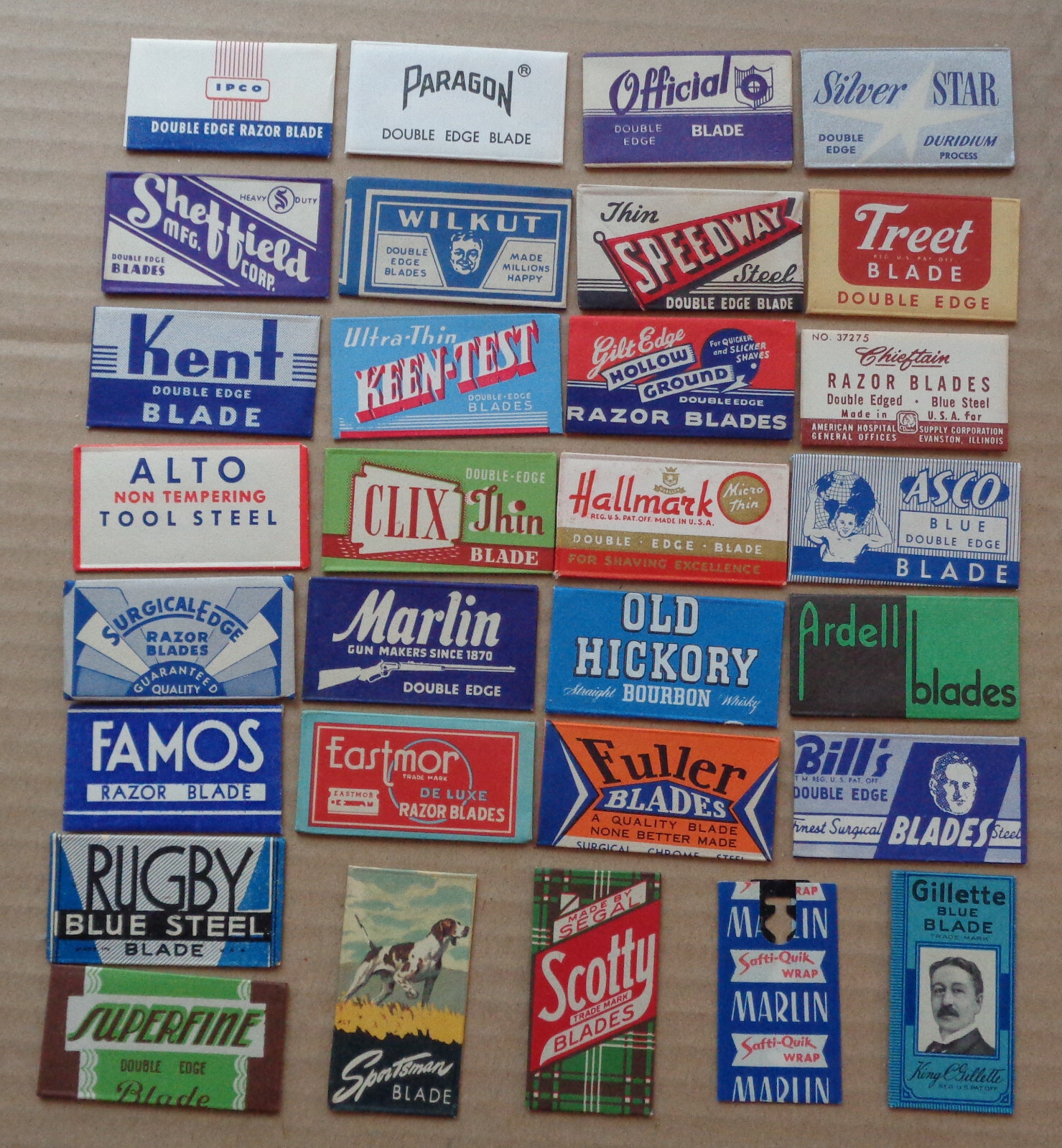 Vintage Razor Blades 30 Different Group A | eBay