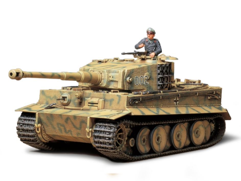 Tamiya 35194 WWII German Tiger I Mid-Production 1/35 Scale Plastic ...