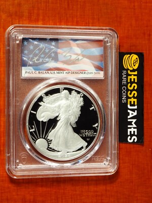 2024 S PROOF SILVER EAGLE PCGS PR70 DCAM ADVANCED RELEASE PAUL BALAN ...