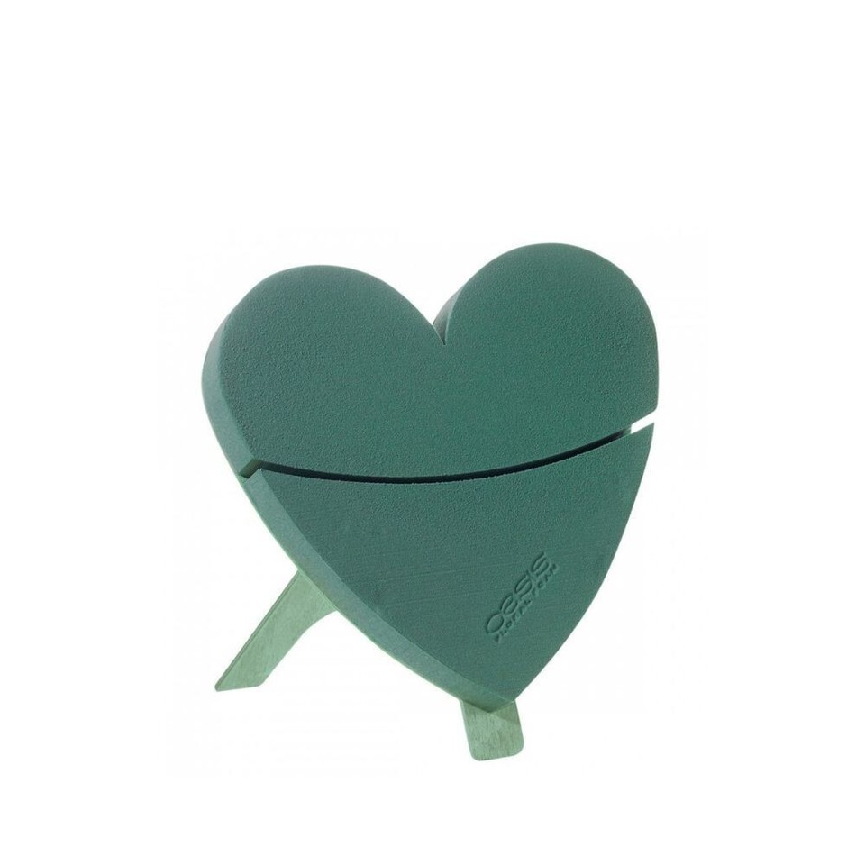 Heart Shape on Wooden Stand OASIS® Ideal Floral Foam Funeral Tribute 3 ...