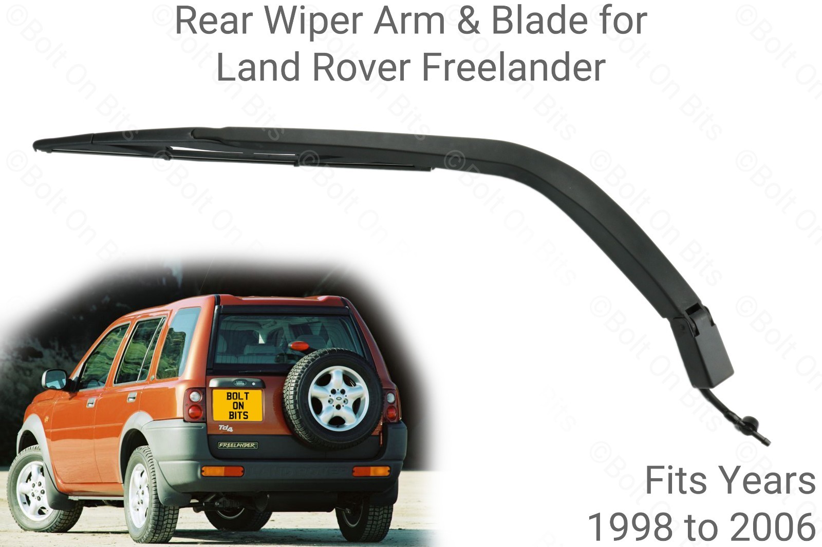 Rear Wiper Arm Blade Washer Nozzle LandRover Freelander 1 3or5Door 1998 ...