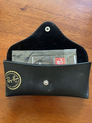 Ray Ban Sunglasses Case Black Soft With Cleaning Cloth | eBay