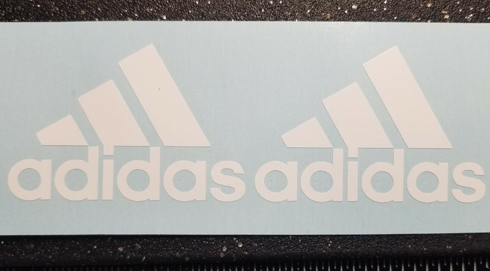 2X Adidas Logo Vinyl Decal Surfboard Snowboard Skate Car Window sticker ...