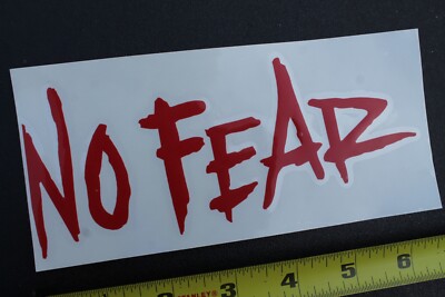 No Fear Clothing NF Graffiti Cherry Red Vintage Surf Skate STICKER ...