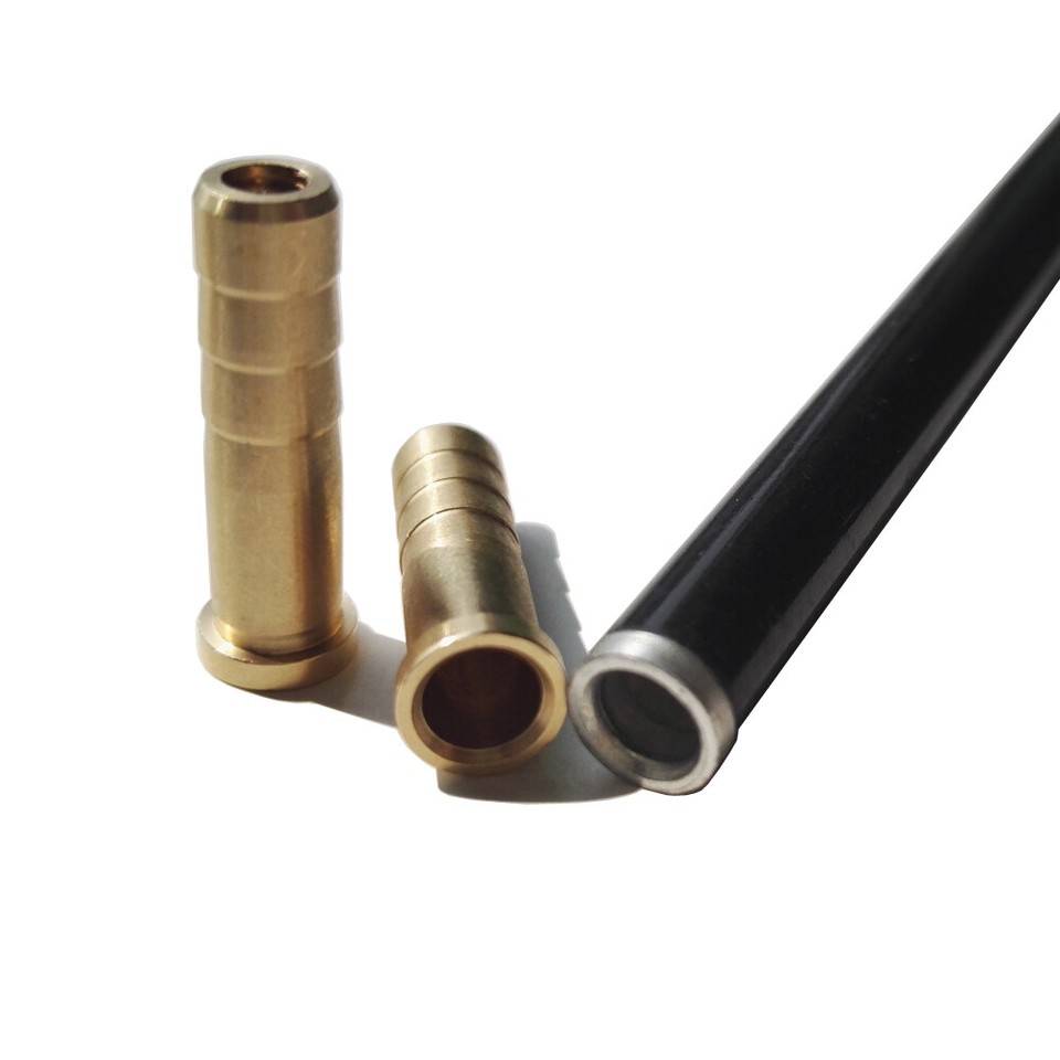 24Pcs 100Grain Screw Copper Brass Arrow Inserts Fit for ID.244/6.2mm ...