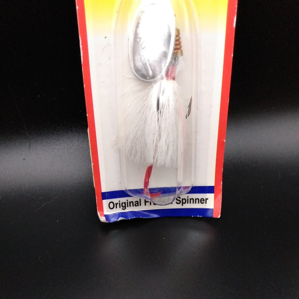 Mepps Aglia #2 Dressed original French Spinnerbait Fishing Lure white ...