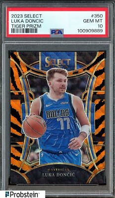 2023 Select Tiger Prizm #350 Luka Doncic Mavericks SP PSA 10 GEM MINT ...