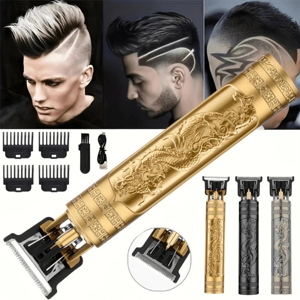 Professional Men Hair Clippers Trimmer Machine Cordless Beard Electric ...