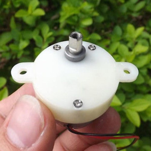 Small DC Gear Motor 3-9V Mini Worm Gear Motor Slow Low Speed 9-32RPM ...