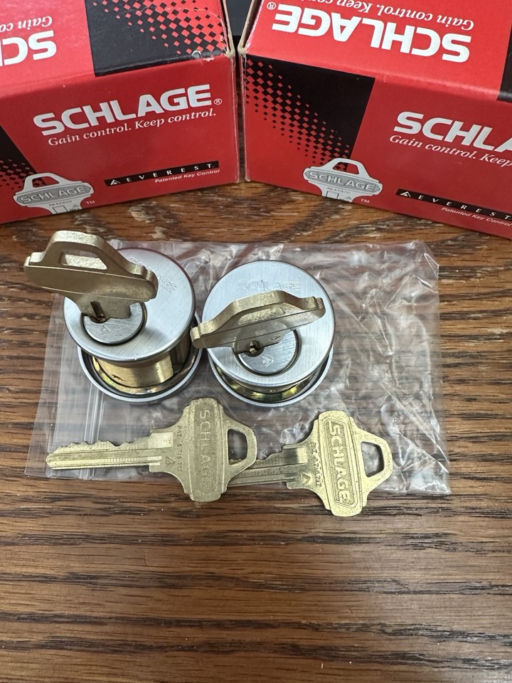 2 EVEREST SCHLAGE C123 MORTISE LOCK WITH 4 KEYS LOCKSMITH | eBay