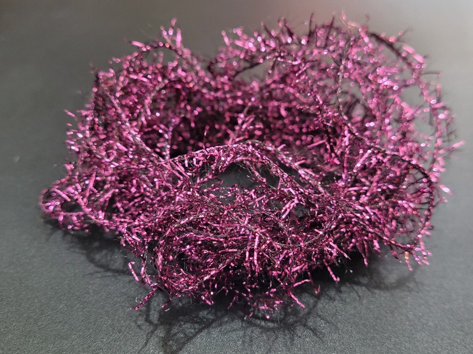METALLIC CHENILLE - PURPLE TINSEL - 7mm - 5 Yards - Fly Tying Materials ...