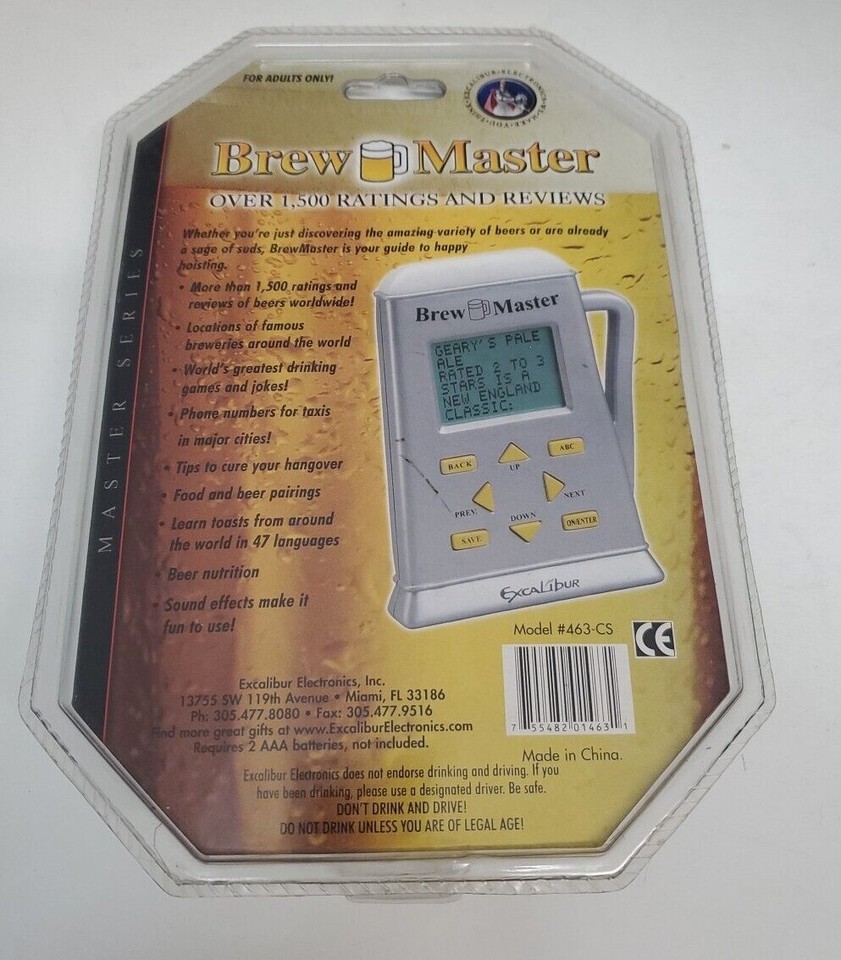 Excalibur Electronics Brew Master Beer Ratings Over 1500 Reviews ...