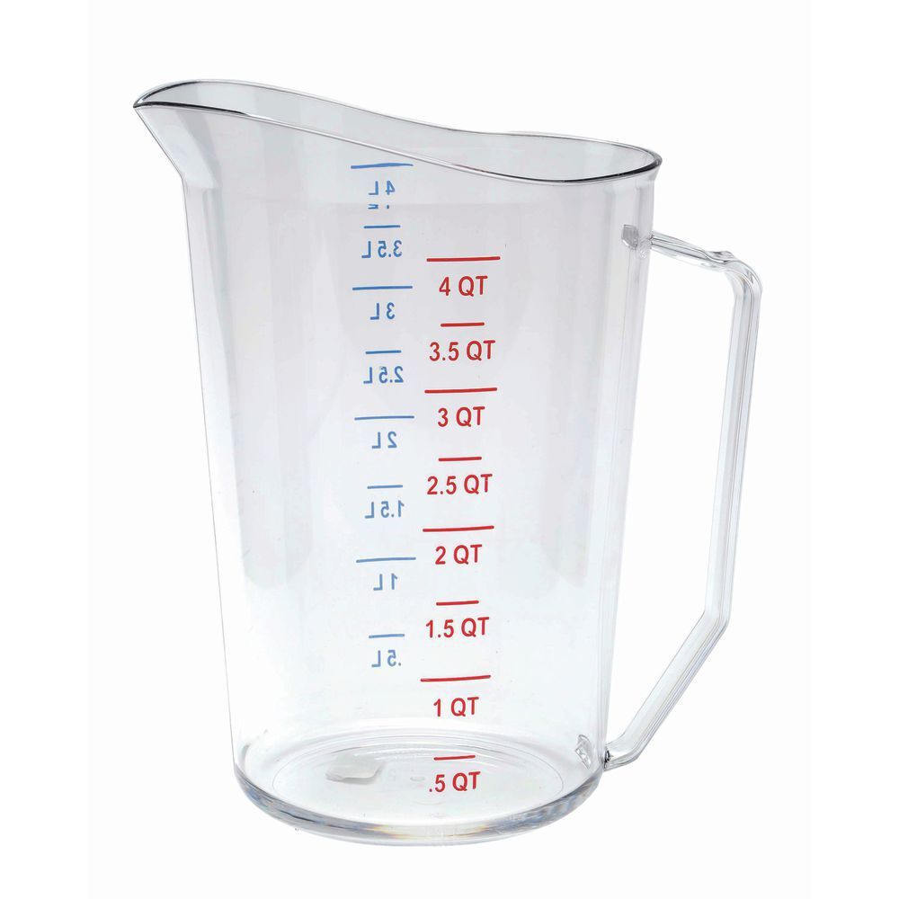 Liquid Measuring Cup, 4 Qt., Clear | eBay