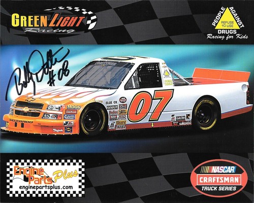 Bobby Dotter Green Light Racing NASCAR Autographed / Signed Hero Card ...