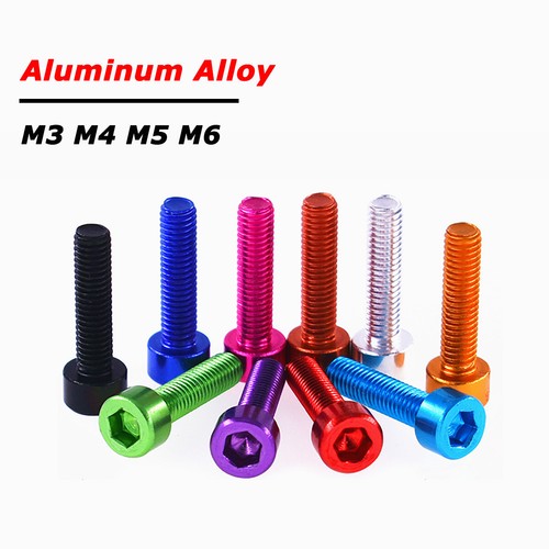 M3 M4 M5 M6 Aluminum Alloy Socket Cap Head Screw Hex Allen Bolts ...