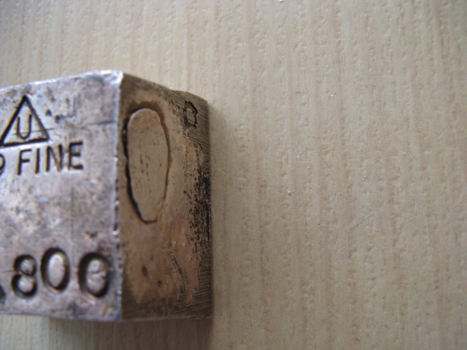 Rare Vintage Delta Refining 9.800 Oz Poured Pyramid Cube 999 Silver Bar ...