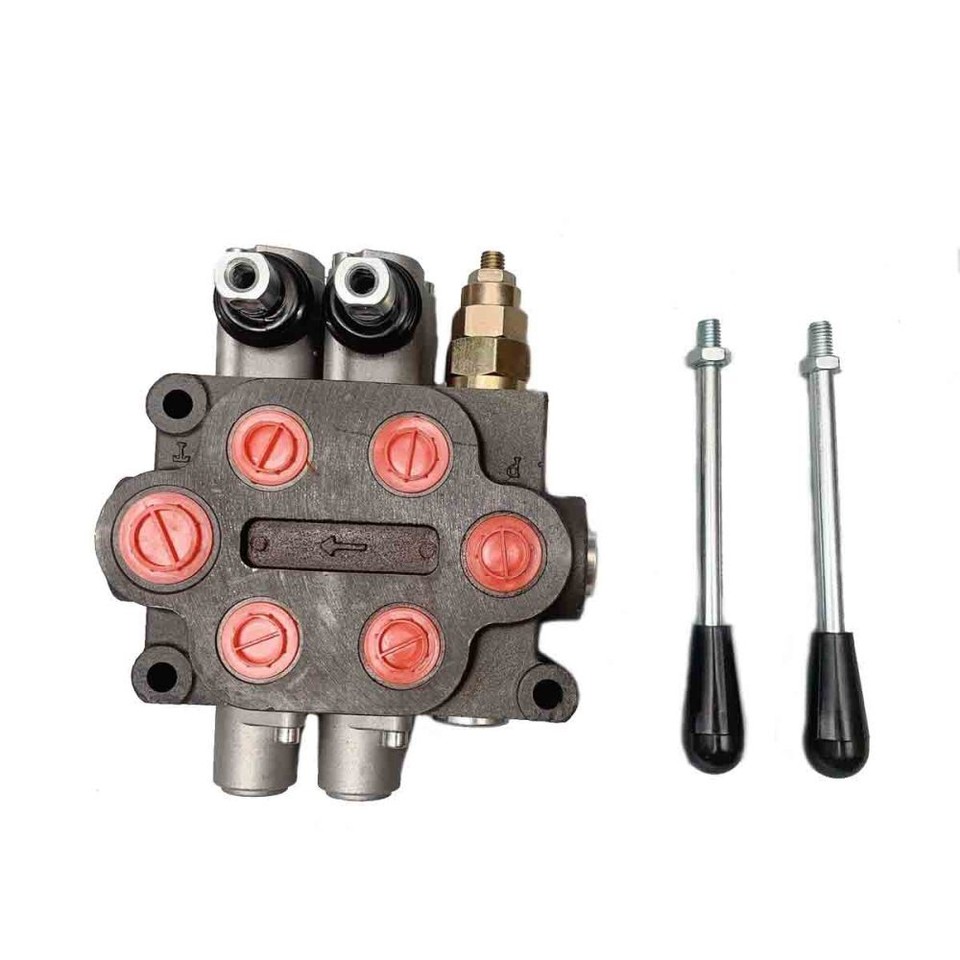 2 Spool Hydraulic Directional Control Valve 25gpm Double Acting ...