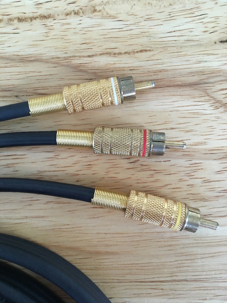 6 Ft Gold RCA Cable R/L Male Stereo/Video Cable | eBay
