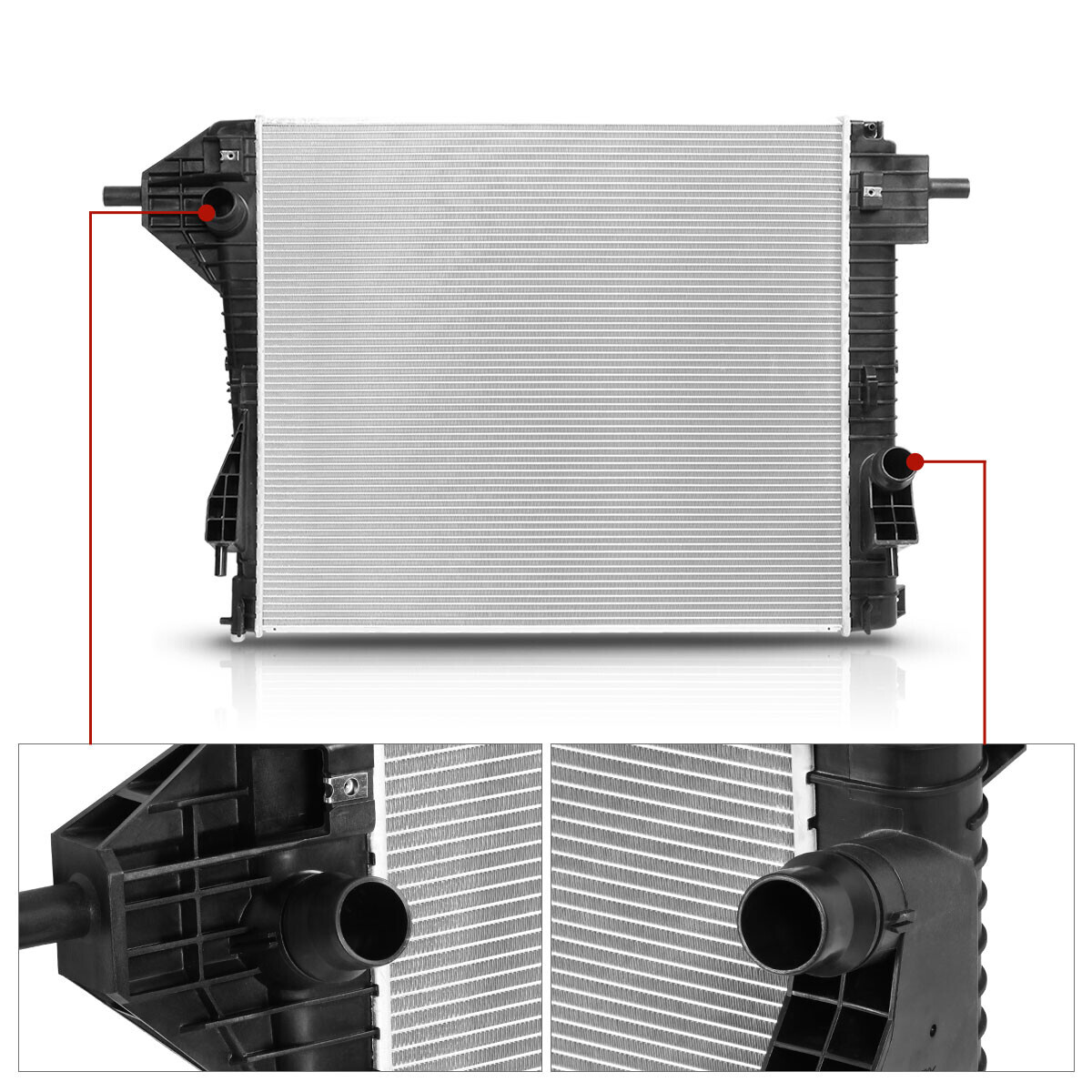 DPI 13231 Aluminum Racing Radiator for 08-10 Ford F250-F550 Super Duty ...