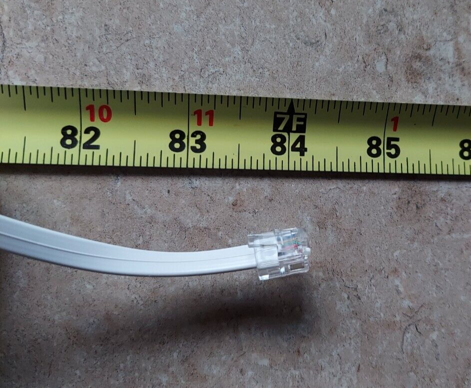 White 6-pin Cash Drawer Kick Open Cable Wire Fits Clover Blue POS Label ...