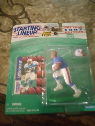 New 1997 Eddie George Oilers Starting Lineup NFL SLU Kenner Hasbro ...