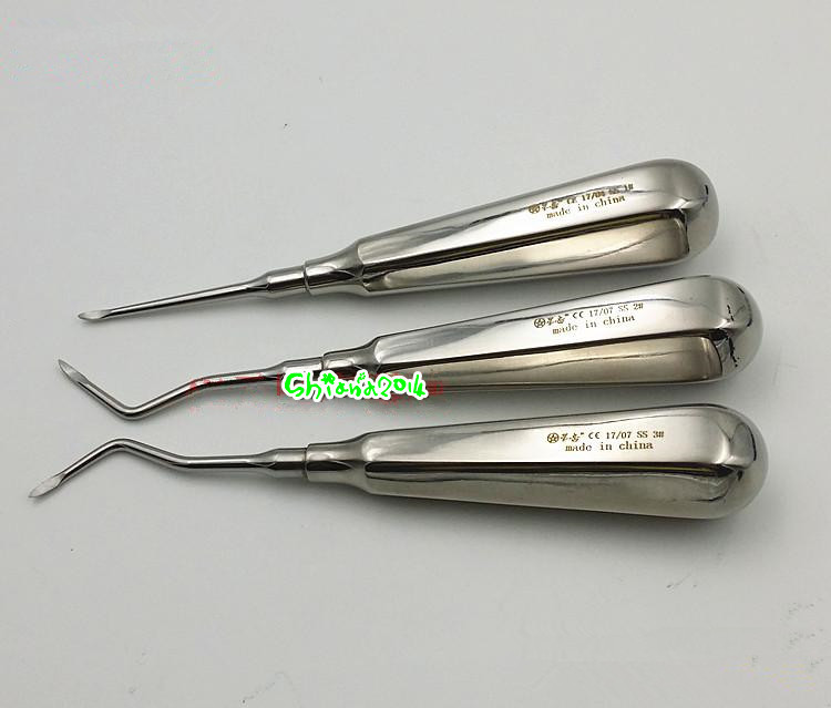 3pcs Dental Elevators Surgical Instrument Extraction Root Tip Apical Elevator A+ | eBay
