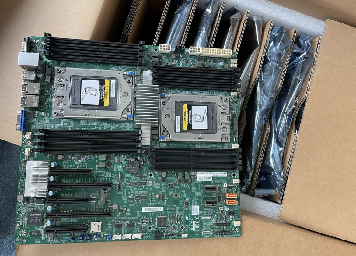 Supermicro H11DSI Dual-socket motherboard REV2.0 AMD EPYC server ...