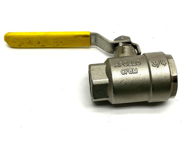 Apollo 76f-104-01a Stainless Steel Ball Valve 3/4" RPTFE Mptfe Cf8m ...
