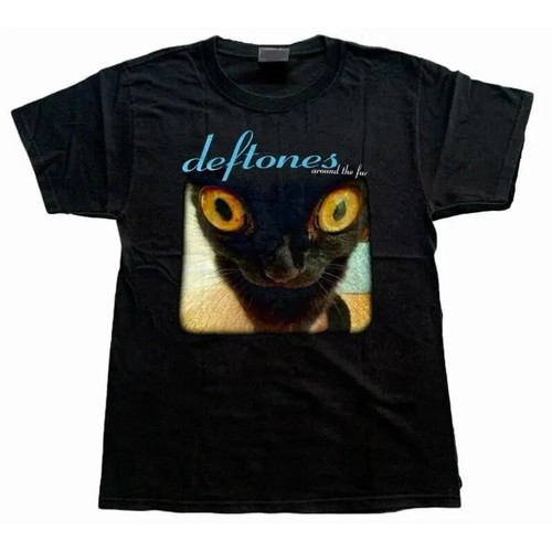Around The Fur Jinx Cat Band Deftones Vtg Black Men Tee Shirt Size S ...