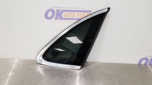 16 PORSCHE MACAN S QUARTER GLASS WINDOW WITH CHROME TRIM RIGHT ...
