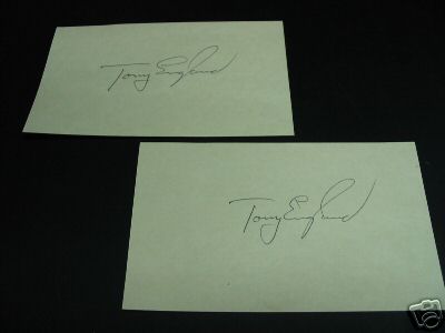 Tony England NASA Astronaut Space Shuttle Autographed Signed 3x5 Index ...