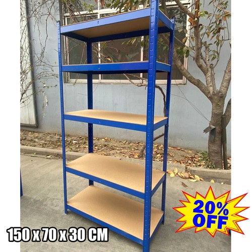 150CM Heavy Duty Metal Shelves Racking 750KG Capacity Storage Shelf ...