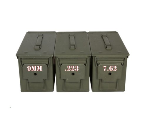 Ammo Can Labels Stickers PICK CALIBER Vinyl Decal Sign Bullet Hunting ...