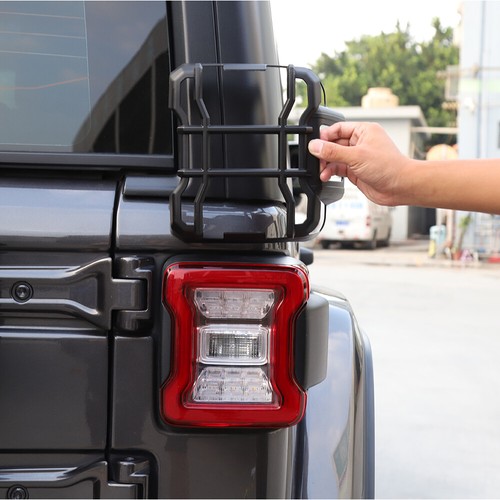 2pcs Rear Tail Light Lamp Guard Cover Trim Protect for Jeep Wrangler ...