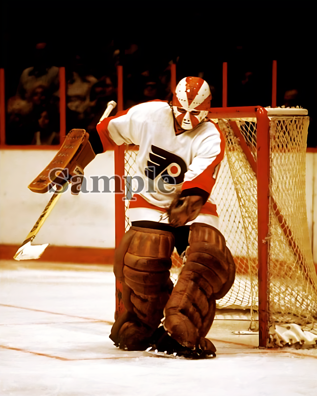 Philadelphia Flyers Goalie Doug Favell Game Action Color 8 X 10 Photo ...