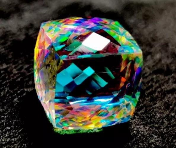 Rainbow Color Mystic Topaz Natural Fancy Cube Cut 200.15 Ct+ Gemstone ...