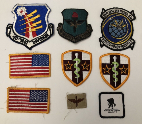Military Patches Lot Of 9 Air Division Army Reserve Medical Command ...