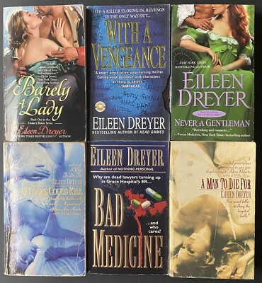 6 Eileen Dreyer Books- Never A Gentleman, With A Vengeance, Barely A Lady | eBay