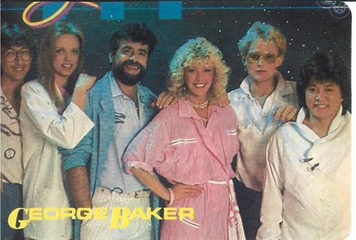 ⭕VTG card pocket calendar 1987 GEORGE BAKER Portugal group music singer ...