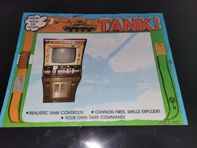 Vintage brochure, Kee Games TANK!, two-sided, Excellent condition | eBay