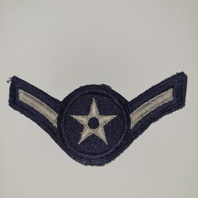 US Air Force USAF Airman Patch Rank Enlisted Insignia Star Chevron ...
