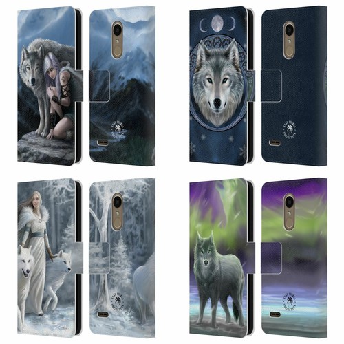 OFFICIAL ANNE STOKES WOLVES LEATHER BOOK WALLET CASE COVER FOR LG ...